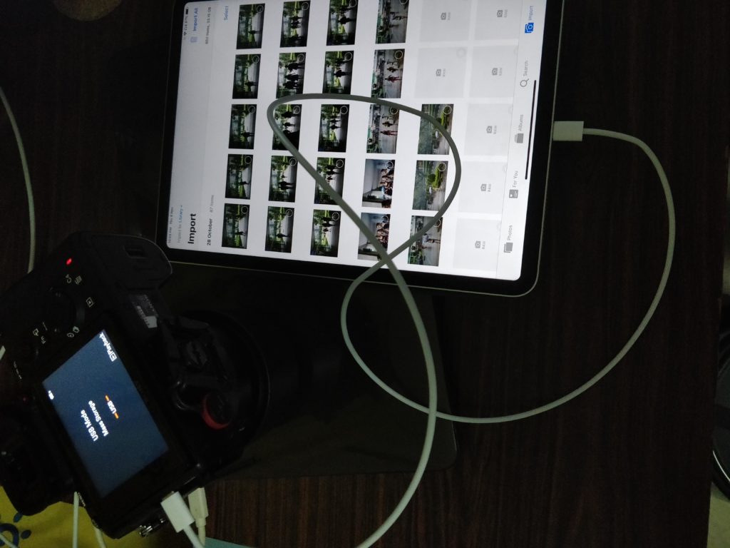 Importing photos from Sony A7 III to iPad Pro 2018 (USB-C) - Paradite
